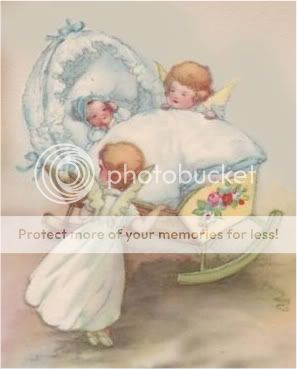 Vintage Victorian Angels Baby Cradle Photo by sweetie259pie | Photobucket